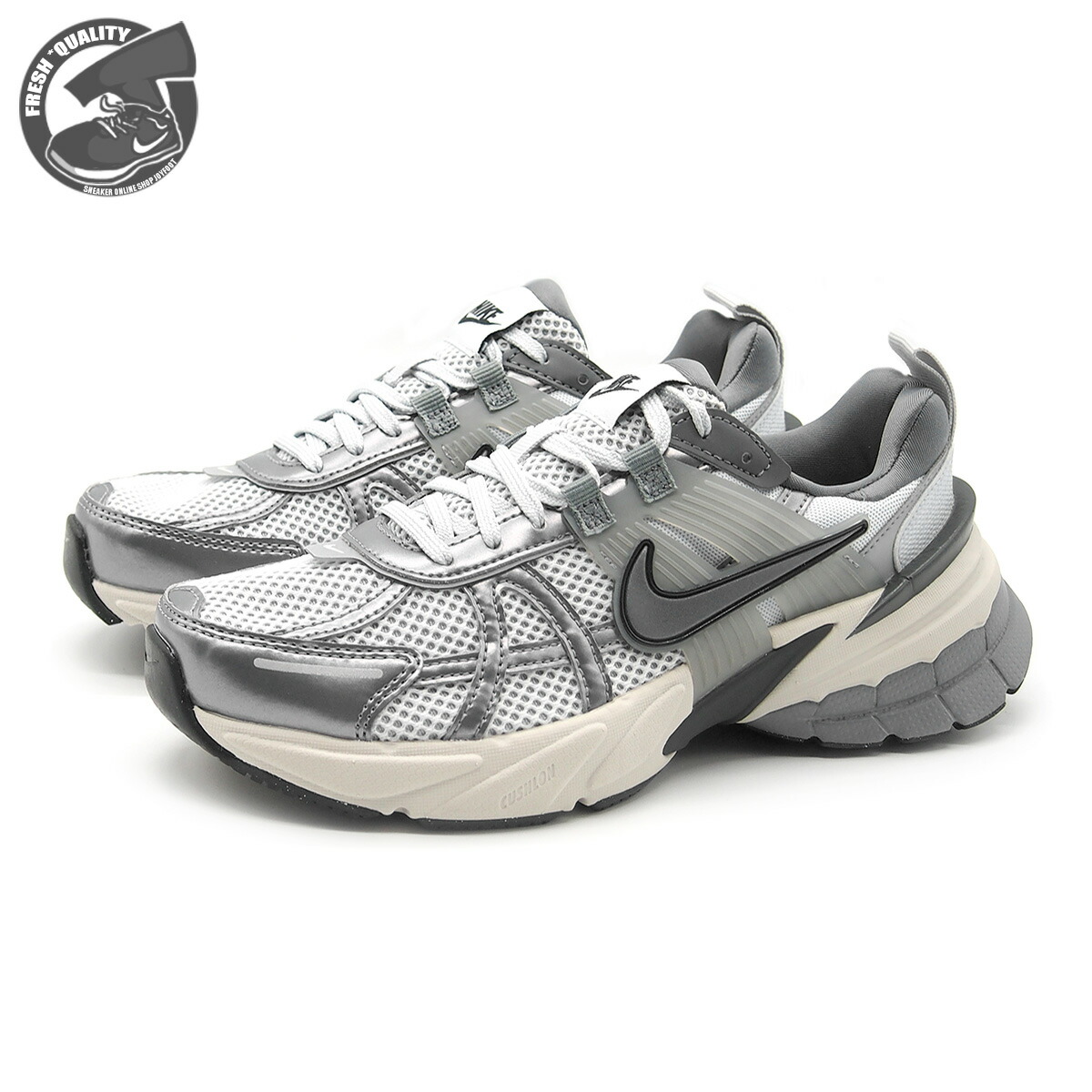 【楽天市場】【大感謝祭Px3倍】NIKE WMNS V2K RUN PURE PLATINUM/WOLF GREY/COOL GREY ...