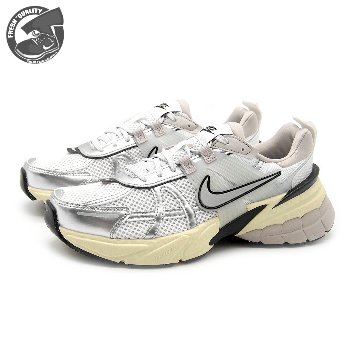 【楽天市場】NIKE WMNS V2K RUN SUMMIT WHITE/METALLIC SILVER fd0736-100 ナイキ ...