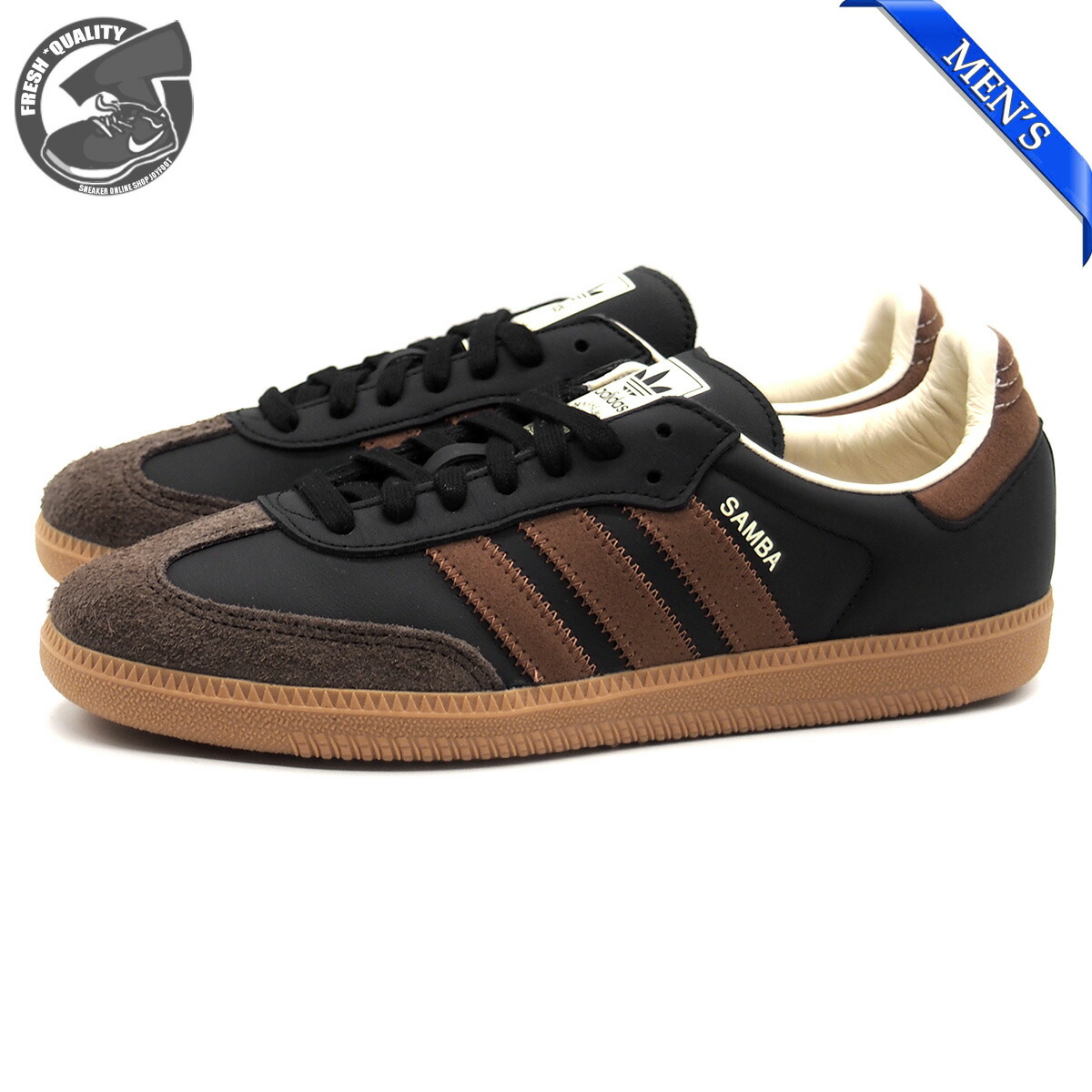 【楽天市場】【Px5倍 お買い物マラソン】ADIDAS SAMBA OG CORE BLACK/PRELOVED BROWN/DARK ...
