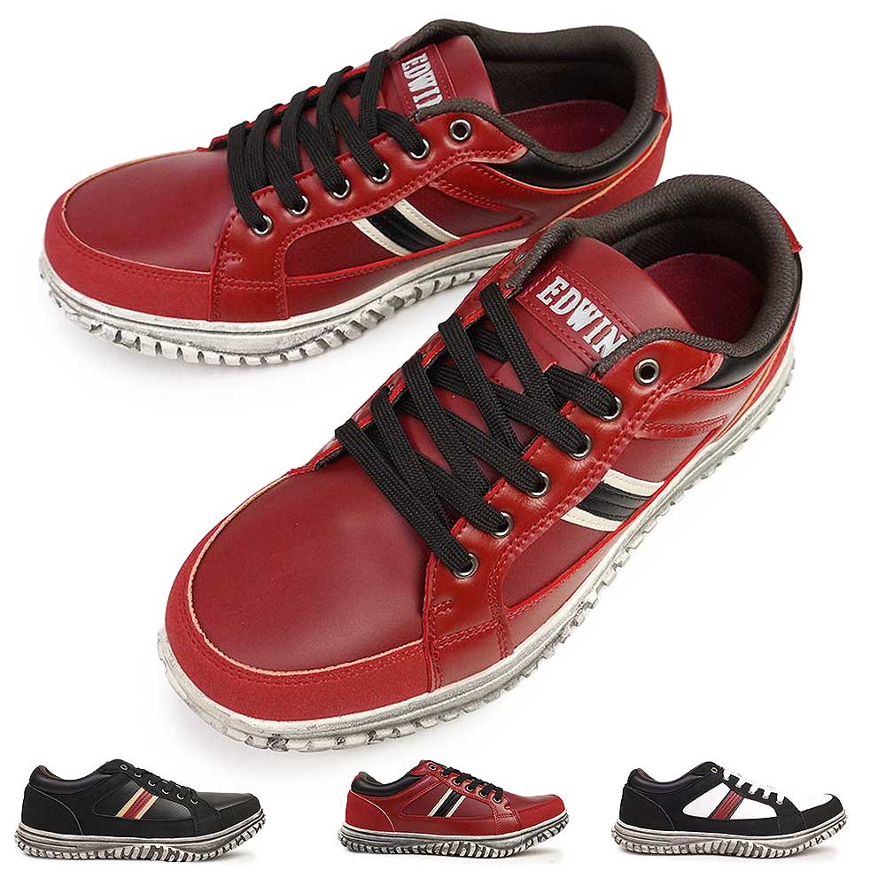 【楽天市場】エドウィン EDWIN スニーカー メンズ 防水 EDM-644 ローカット カジュアルシューズ ビンテージ加工：ジョイスキップ