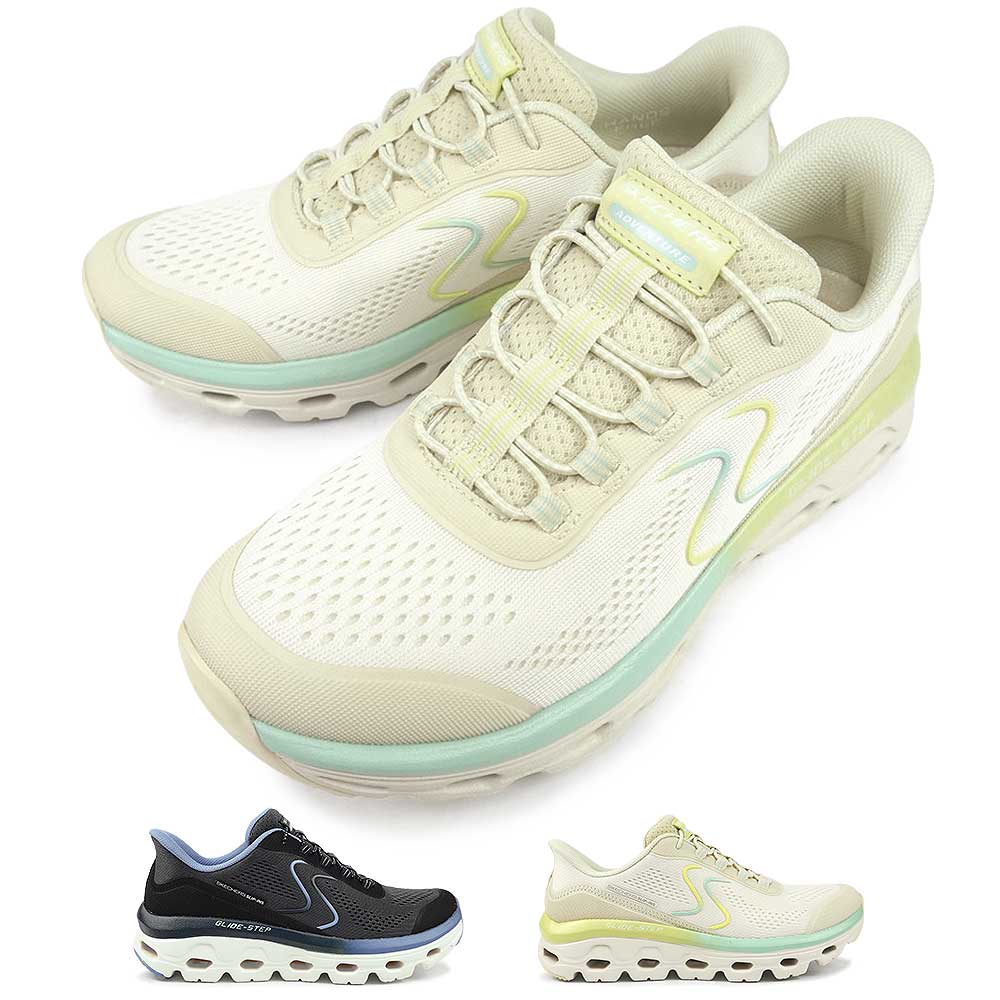 【楽天市場】スケッチャーズ SKECHERS レディース スニーカー 180272 グライドステップ ソール スリッポン GLDE-STEP ...