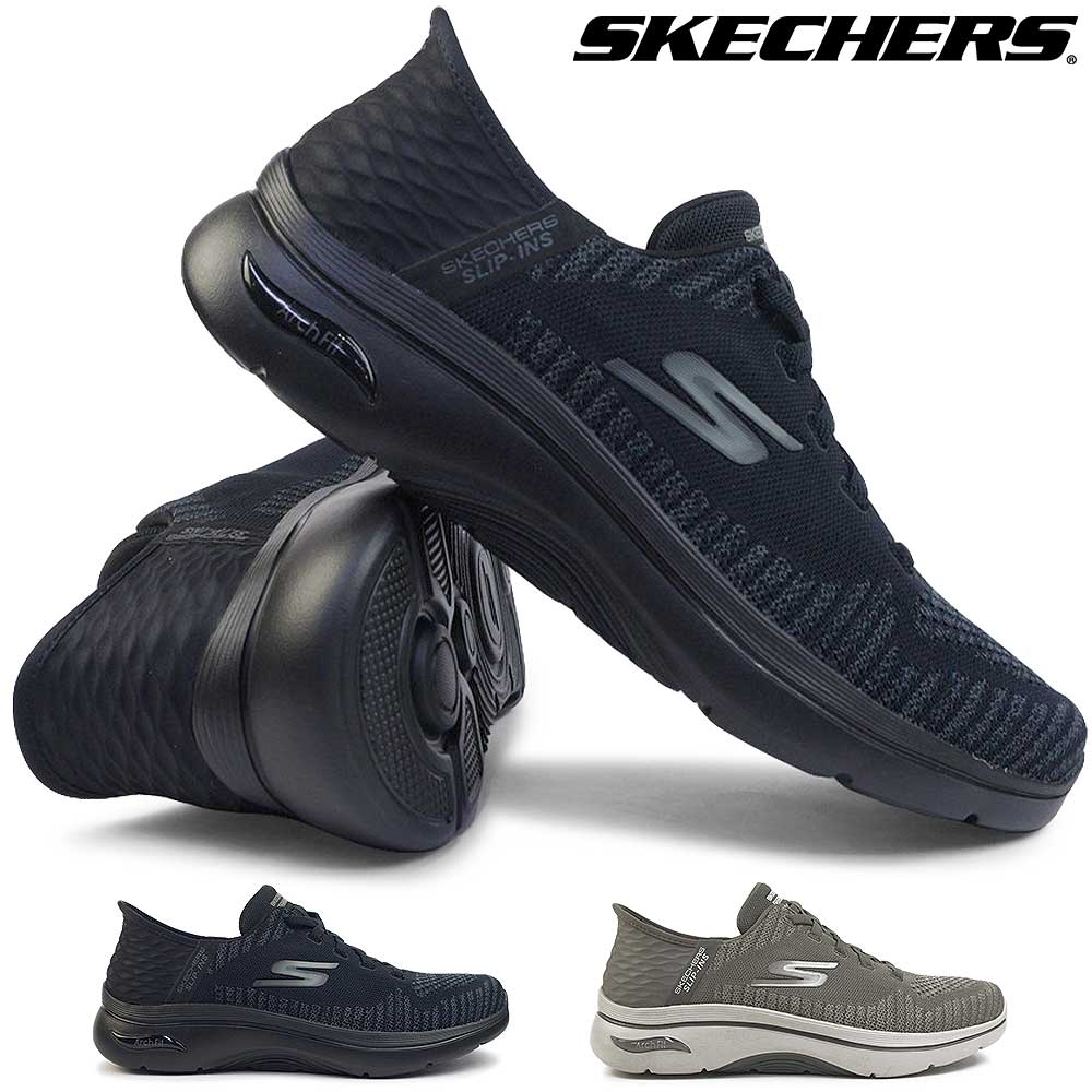 【楽天市場】スケッチャーズ SKECHERS メンズ スニーカー 216601 スリップインズ スリッポン 軽量 GO WALK ARCH ...