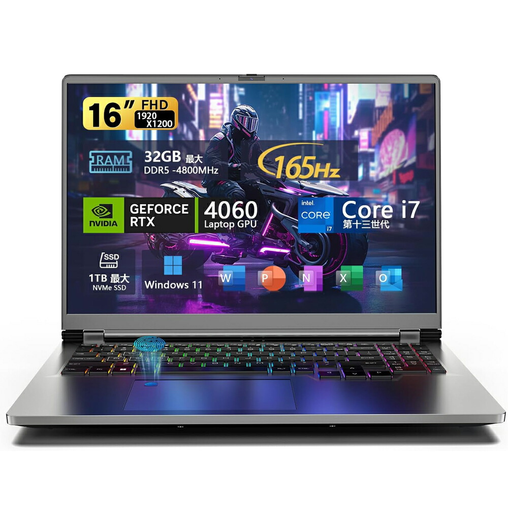 【楽天市場】【第12世代Core i7-12700H & RTX 4060搭載】 ゲーミングノートpc 16型WUXGAリフレッシュレート ...