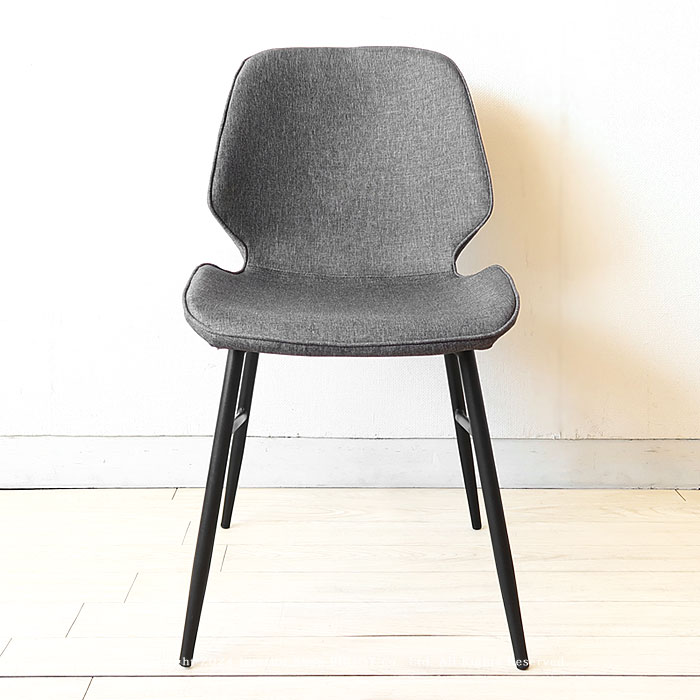 【楽天市場】【2脚セット】ダイニングチェア ダークグレー ライトグレー ファブリックチェア カフェテイスト モダンテイスト スチール脚 モノトーン：JOYSTYLE coordinate