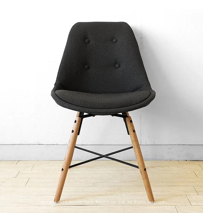 【楽天市場】ダイニングチェア ナチュラル脚とのコントラストがオシャレ 椅子 モノトーン カフェテイスト ブラック グレー：JOYSTYLE coordinate