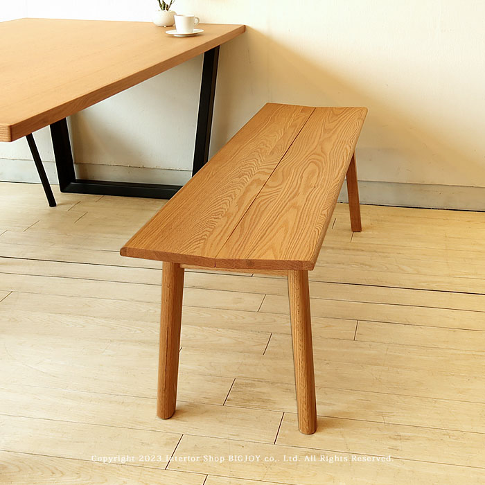 【楽天市場】ダイニングベンチ ベンチチェア 幅130cm 幅150cm ホワイトオーク材 ホワイトオーク無垢材 オイル仕上げ ナチュラルテイスト 北欧テイスト：JOYSTYLE coordinate