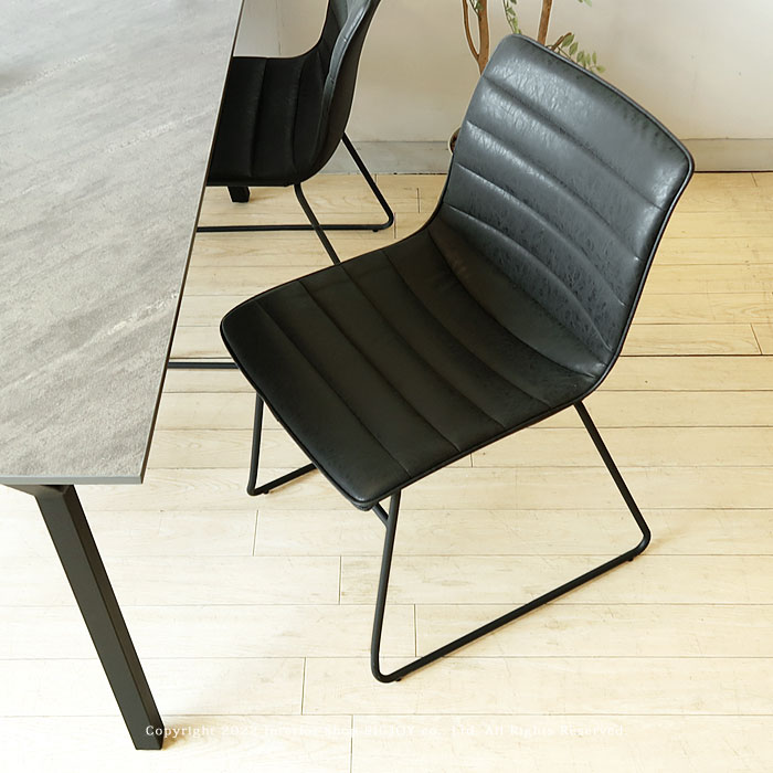 【楽天市場】ダイニングチェア インダストリアル レザー ブラックスチール 男前インテリア ヴィンテージ 無骨なデザイン：JOYSTYLE coordinate