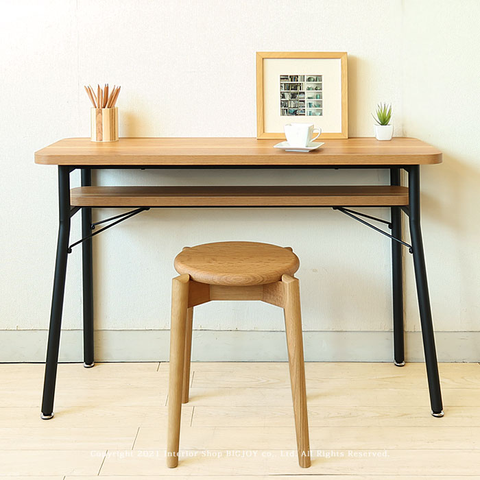 【楽天市場】デスク 薄型デスク コンパクトサイズ 机 棚付き スチール脚 幅100cm(※チェア別売)：JOYSTYLE coordinate