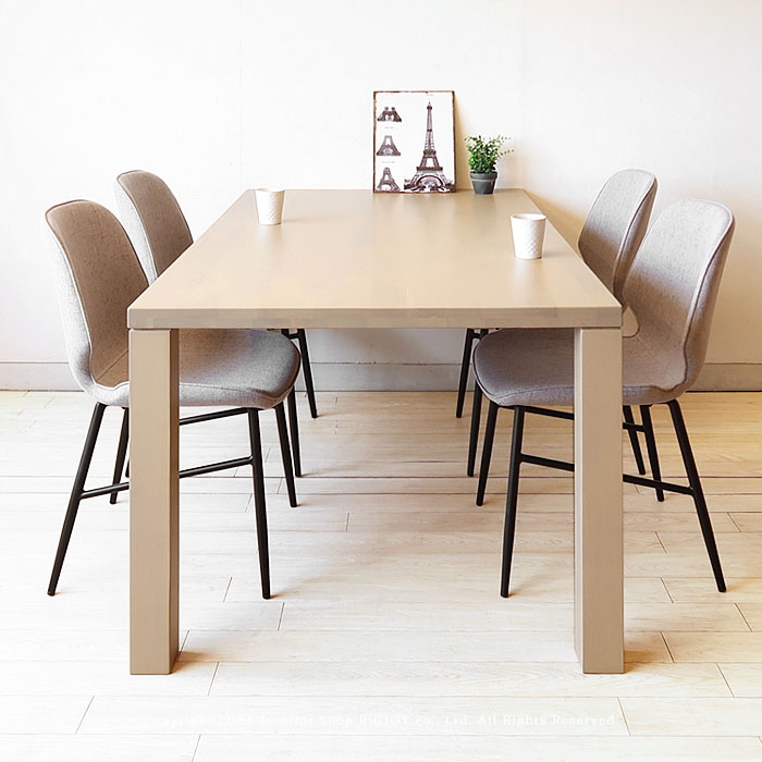 【楽天市場】ダイニングテーブル 4人掛けテーブル 食卓テーブル 開梱設置配送 幅135cm 幅150cm グレージュ アッシュ材 シンプルデザイン（※チェア別売）：JOYSTYLE ...