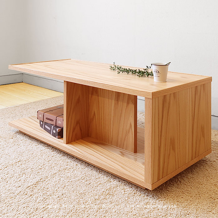 【楽天市場】ローテーブル リビングテーブル センターテーブル 幅100cm レッドオーク材 ウォールナット材 ブラックチェリー材 収納スペース キャスター付き：JOYSTYLE coordinate