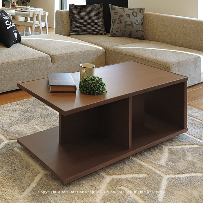 【楽天市場】ローテーブル リビングテーブル センターテーブル 幅100cm ウォールナット（ブラックチェリー・レッドオーク）収納スペース キャスター付き：JOYSTYLE coordinate