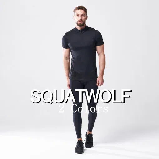 【楽天市場】SQUAT WOLF スクワットウルフ Tシャツ メンズ 大きいサイズ スポーツウェア Tシャツ メンズ 半袖 ジム 筋トレ トレーニング マッスルフィット ラボ360 ...