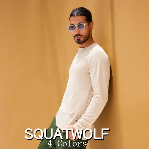 【楽天市場】SQUAT WOLF スクワットウルフ Tシャツ メンズ 大きいサイズ 海外ブランド スポーツウェア Tシャツ メンズ 長袖 ジム レギュラーフィット 筋トレ Tシャツ スポーツ ...