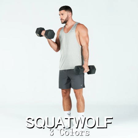 【楽天市場】SQUAT WOLF スクワットウルフ タンクトップ メンズ 大きいサイズ 海外ブランド スポーツウェア タンクトップ メンズ ジム 筋トレ リラックスフィット ストレッチ エアロ ...