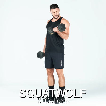 【楽天市場】SQUAT WOLF スクワットウルフ タンクトップ メンズ 大きいサイズ 海外ブランド スポーツウェア タンクトップ メンズ ジム 筋トレ ドロップアームタンク 速乾 ...
