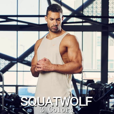 【楽天市場】SQUAT WOLF スクワットウルフ タンクトップ メンズ 大きいサイズ 海外ブランド スポーツウェア タンクトップ メンズ ジム 筋トレ リラックスフィット ドロップヘム ...