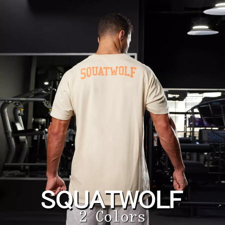 【楽天市場】SQUAT WOLF スクワットウルフ Tシャツ メンズ 大きいサイズ 海外ブランド スポーツウェア Tシャツ メンズ 半袖 ジム オーバーサイズ ストレッチ Tシャツ バック ...