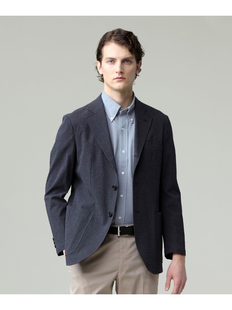 【楽天市場】【WEB・一部店舗限定】ストレッチサッカー ジャケット J.PRESS ジェイプレス ジャケット・アウター テーラードジャケット・ブレザー グレー【送料無料】[Rakuten ...