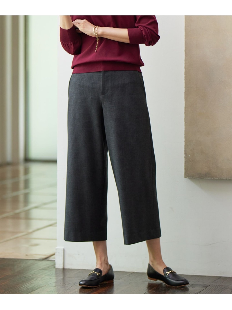 【楽天市場】【SALE／20%OFF】【洗える】T/Rアルガンシルク チェック ワイド パンツ J.PRESS ジェイプレス パンツ その他のパンツ グレー ブラウン【RBA_E】【送料無料 ...