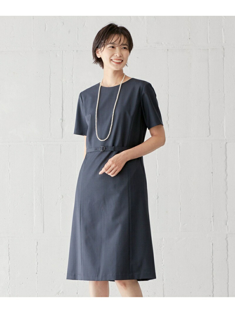 【楽天市場】BAHARIYE フレアー ワンピース J.PRESS ジェイプレス ワンピース・ドレス シャツワンピース ネイビー【送料無料】[Rakuten Fashion]：J.PRESS