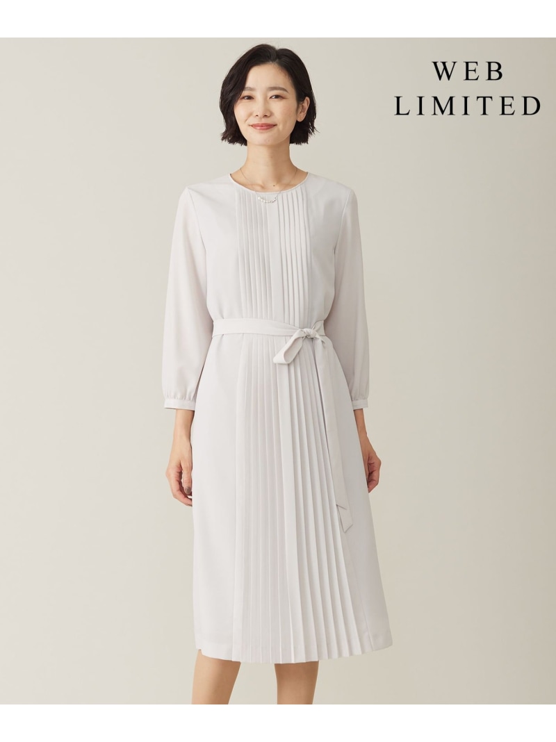 【楽天市場】【WEB限定カラーあり・洗える】ノルディス2wayジョーゼット フロントプリーツ ワンピース J.PRESS LADIES L ジェイプレス ワンピース・ドレス ワンピース グレー ...