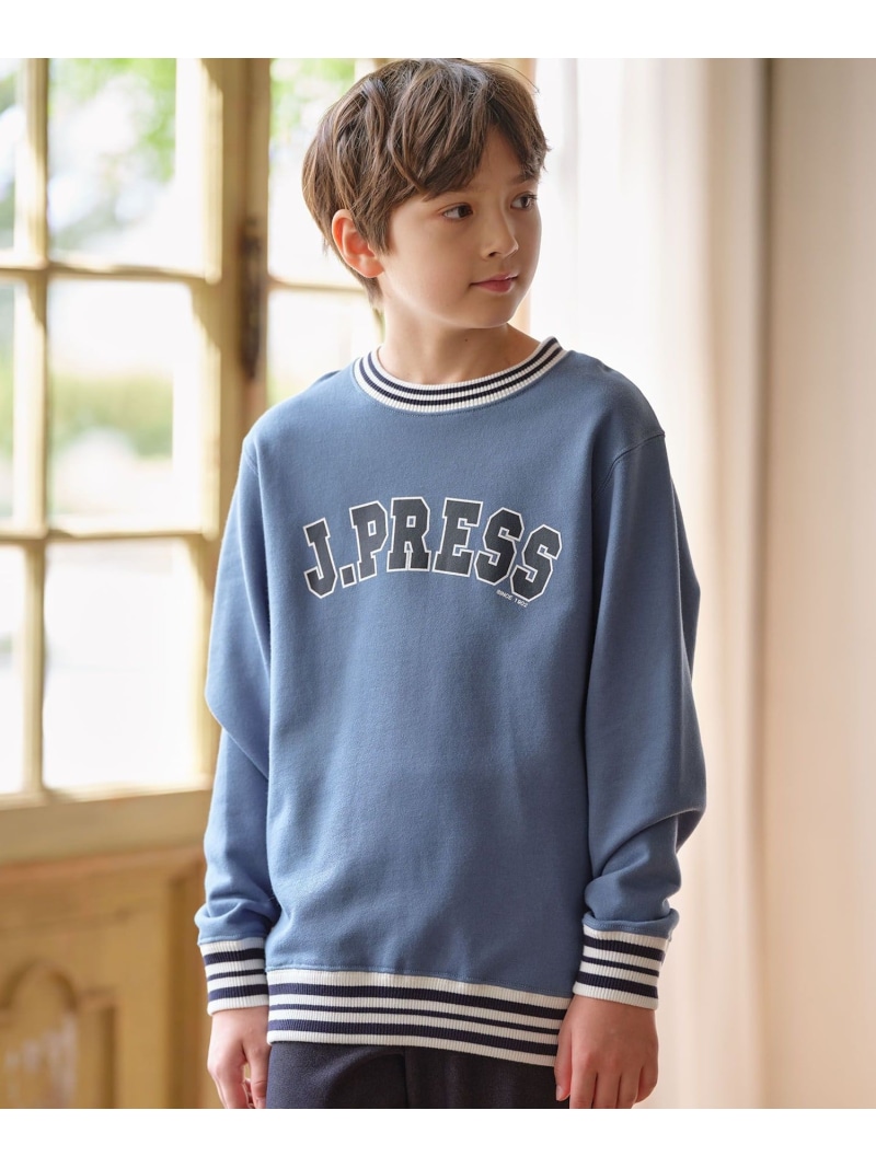 【楽天市場】【140-170cm】J.PRESSロゴ トレーナー J.PRESS ジェイプレス トップス スウェット・トレーナー ブルー グレー【送料無料】[Rakuten Fashion ...
