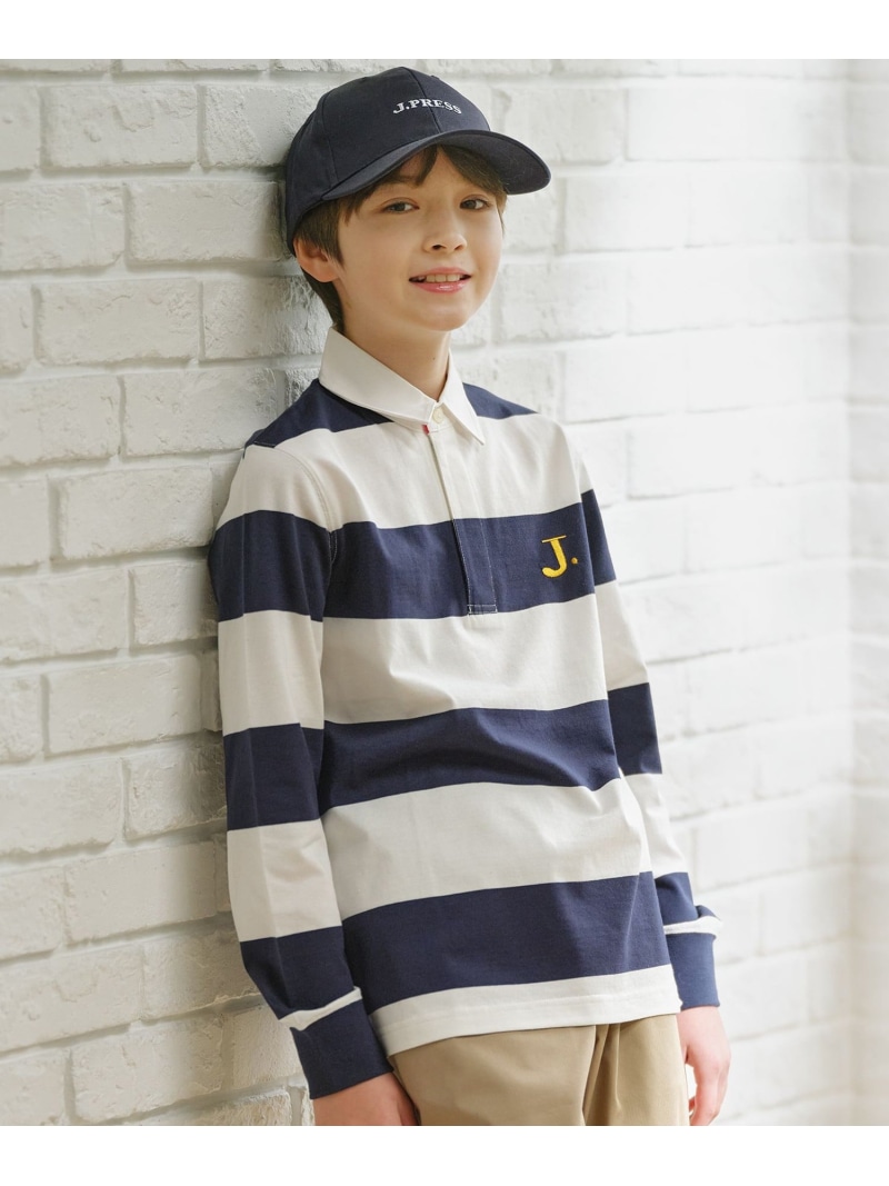 【楽天市場】【SALE／30%OFF】【140-170cm】J.ボーダー ラガーシャツ J.PRESS ジェイプレス トップス ポロシャツ グリーン ネイビー【RBA_E】【送料無料 ...