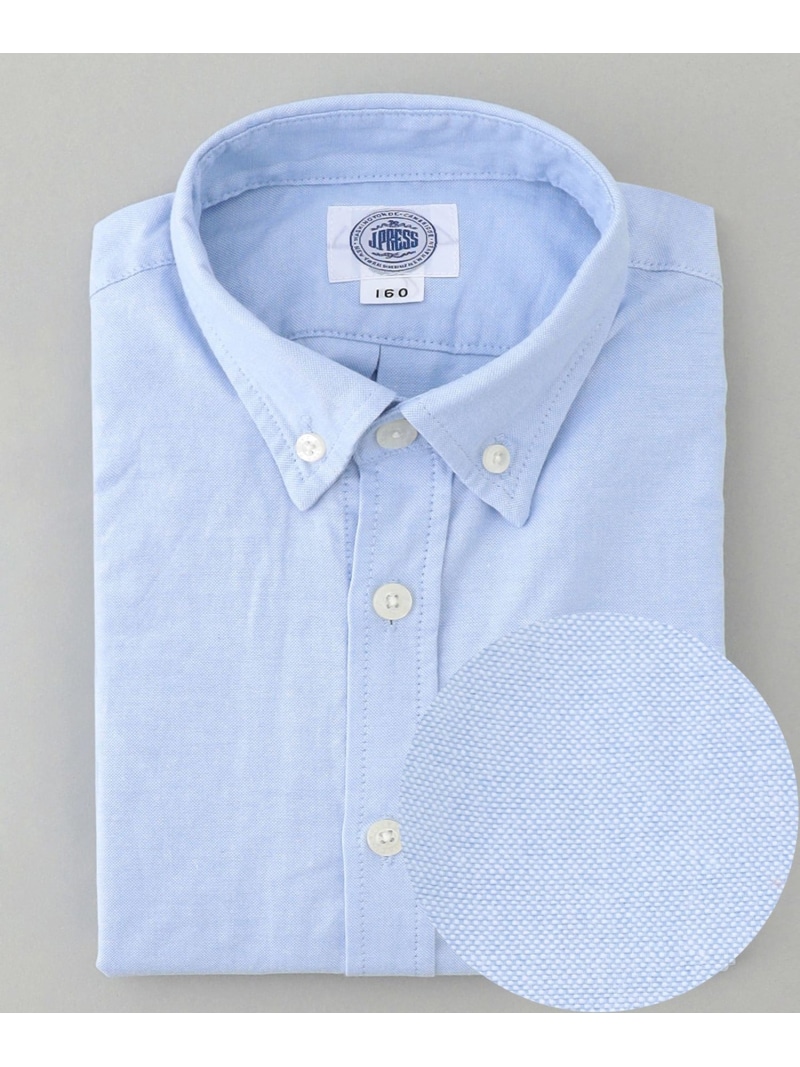 【楽天市場】【140-170cm】ドレスオックス 半袖 シャツ J.PRESS ジェイプレス トップス シャツ・ブラウス ブルー ホワイト【送料無料】[Rakuten Fashion]：J.PRESS