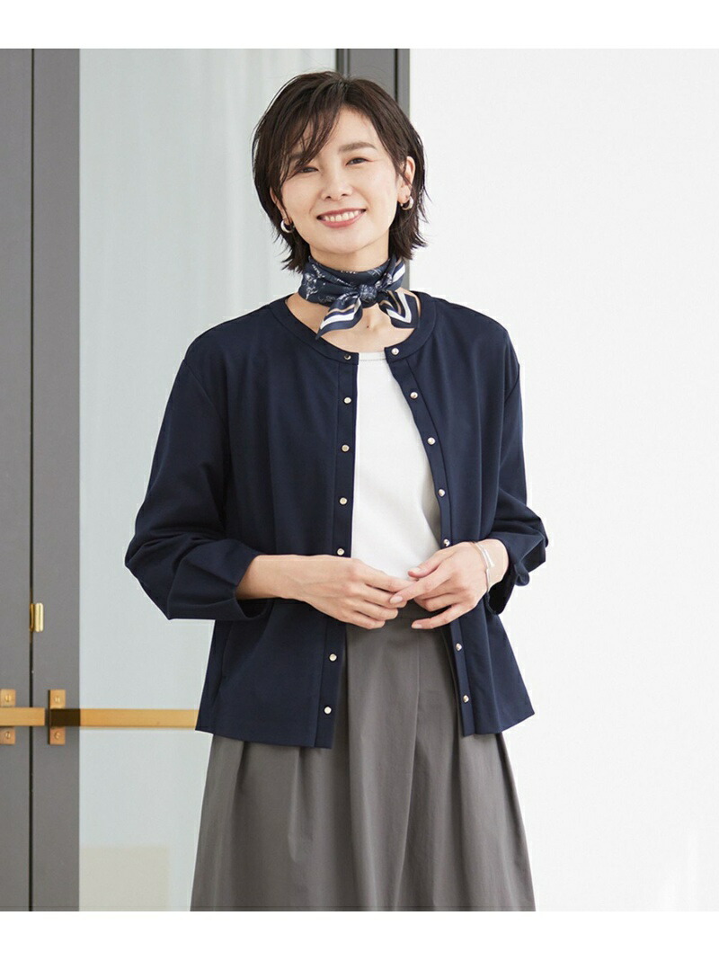 【楽天市場】【SALE／50%OFF】【洗える】Hari-Puru jersey カーディガン J.PRESS ジェイプレス トップス ...