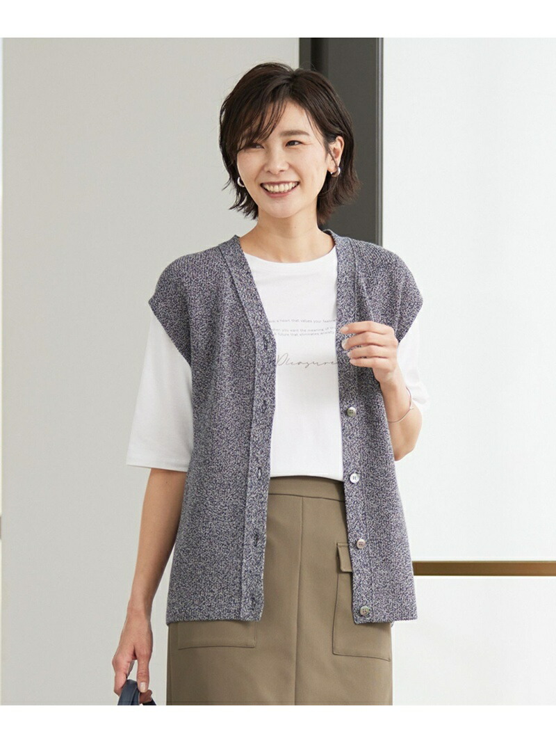 【楽天市場】【SALE／50%OFF】【洗える】 シネコットン ニットジレ J.PRESS ジェイプレス トップス ベスト・ジレ ネイビー ...