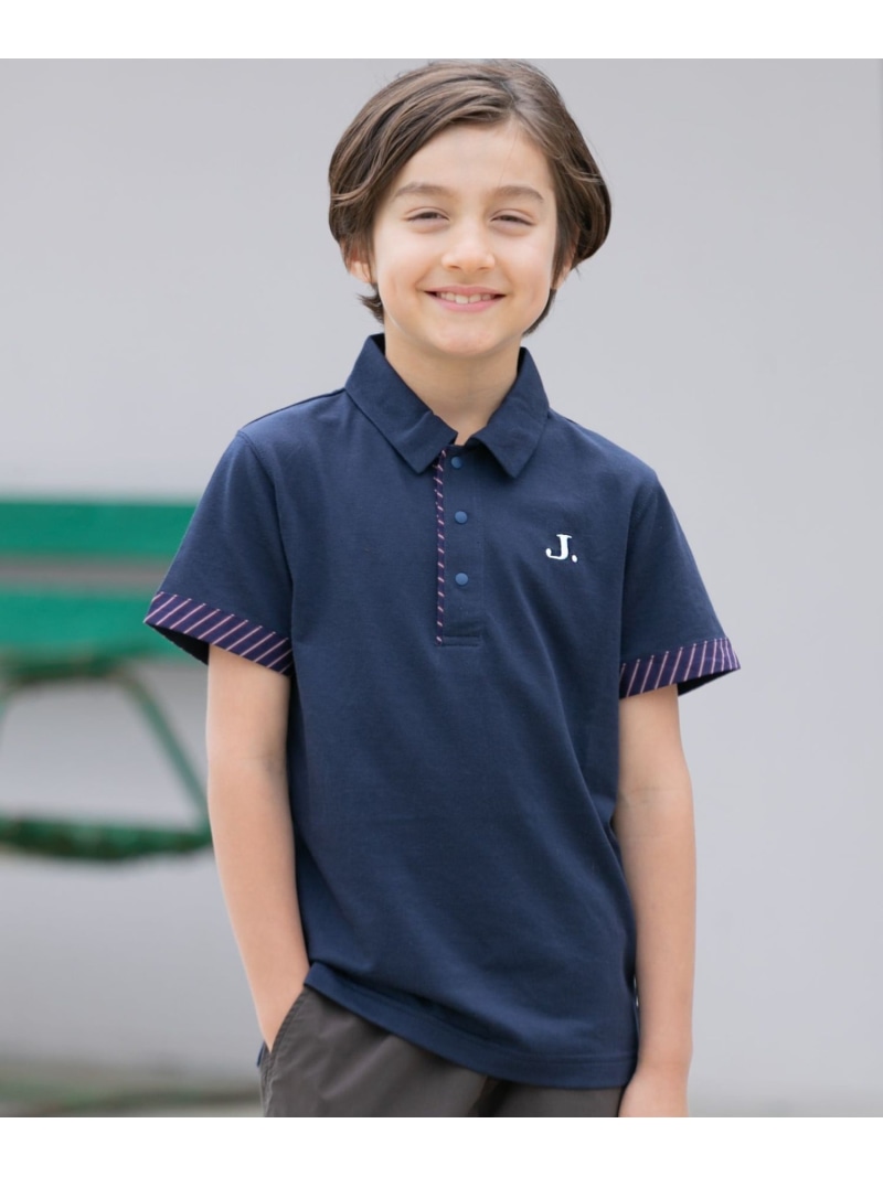 【楽天市場】【140-170cm】COOLMAX レジメン ポロシャツ J.PRESS ジェイプレス トップス ポロシャツ ネイビー ブルー【送料無料】[Rakuten Fashion]：J ...