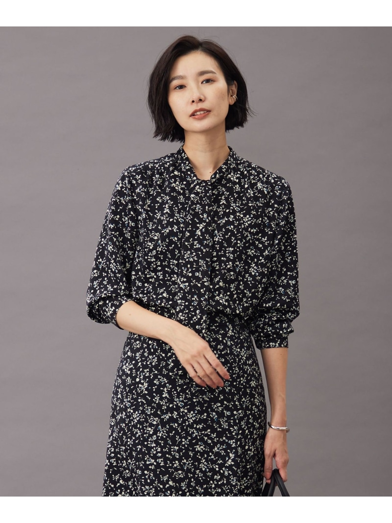 【楽天市場】【SALE／50%OFF】【洗える】ピーチサテン フラワープリント ボウタイ ブラウス J.PRESS LADIES L ジェイ ...