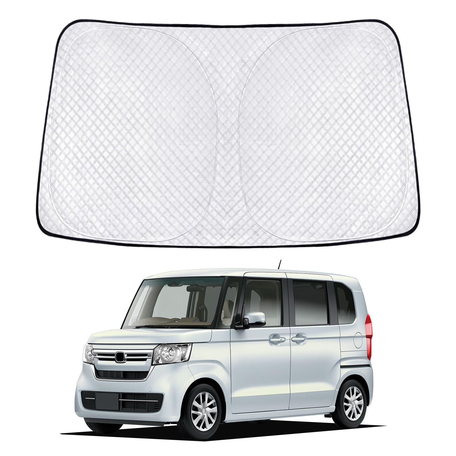 【楽天市場】新型 N-BOX JF3 JF4 サンシェード Nbox JF3/JF4 車種専用 フロントガラス用 サンシェード カーシェード シェードカーテン UVカット 日よけ 遮光 断熱 ...