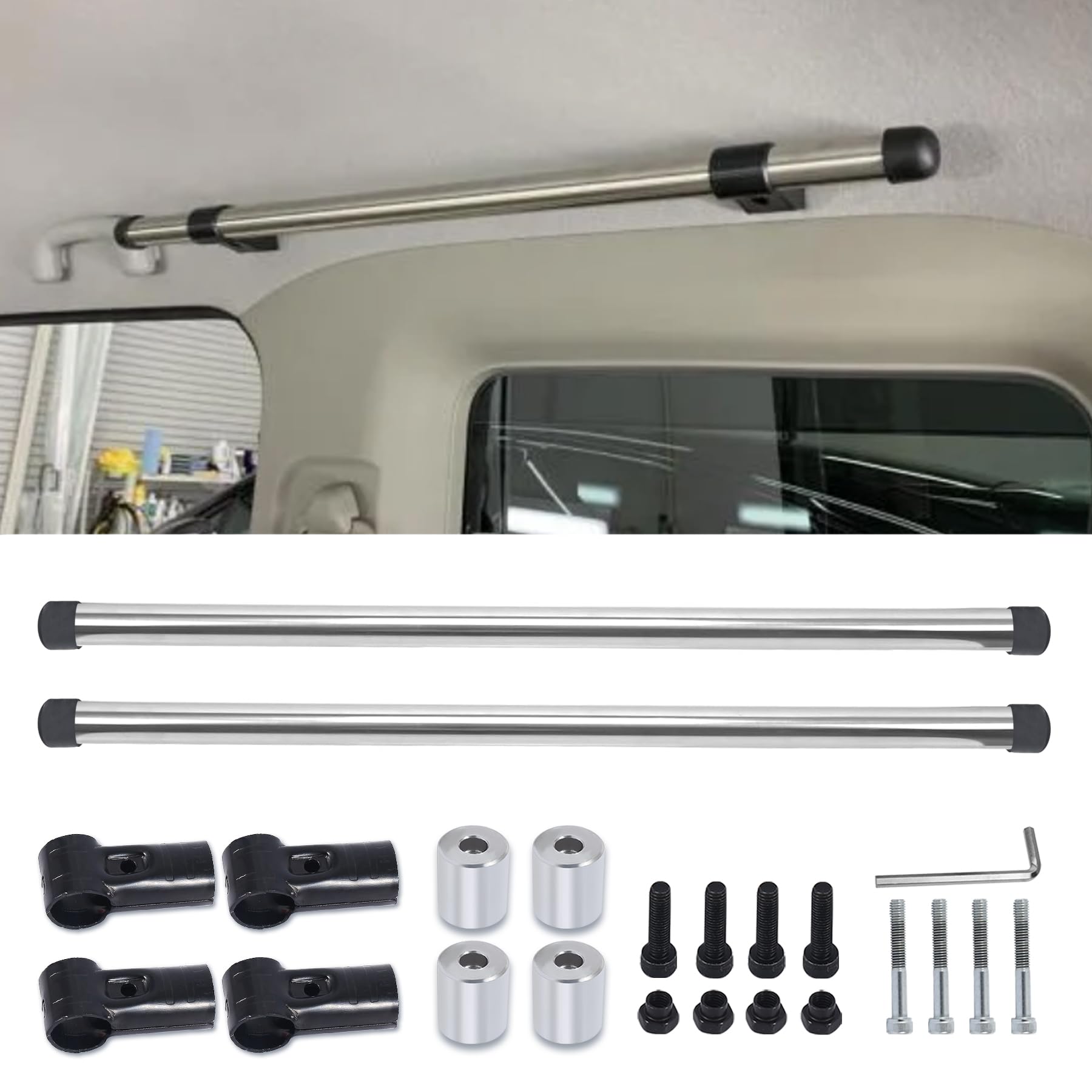 【楽天市場】車内収納 サイドバー クロスライド シリーズ 軽自動車 コンパクトカー 用 左右セット 車両加工不要 車中泊 キャンプ NVAN ハイゼットカーゴ 等に適合 NSJ-1-4 DIY ...