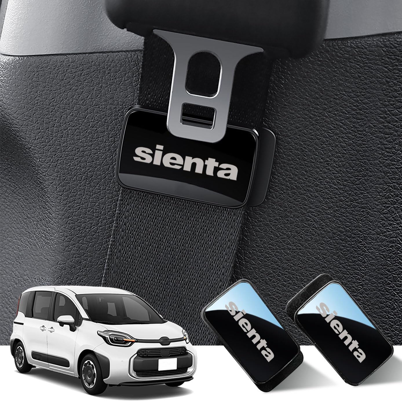 【楽天市場】自動車ベルト固定器 新型シエンタ10系用 SIENTA MXP 10系 （2022年8月～現行）固定 車種専用 車内用品 衝撃音を防ぐ 傷防止 日本語説明書付き 2個セット ...