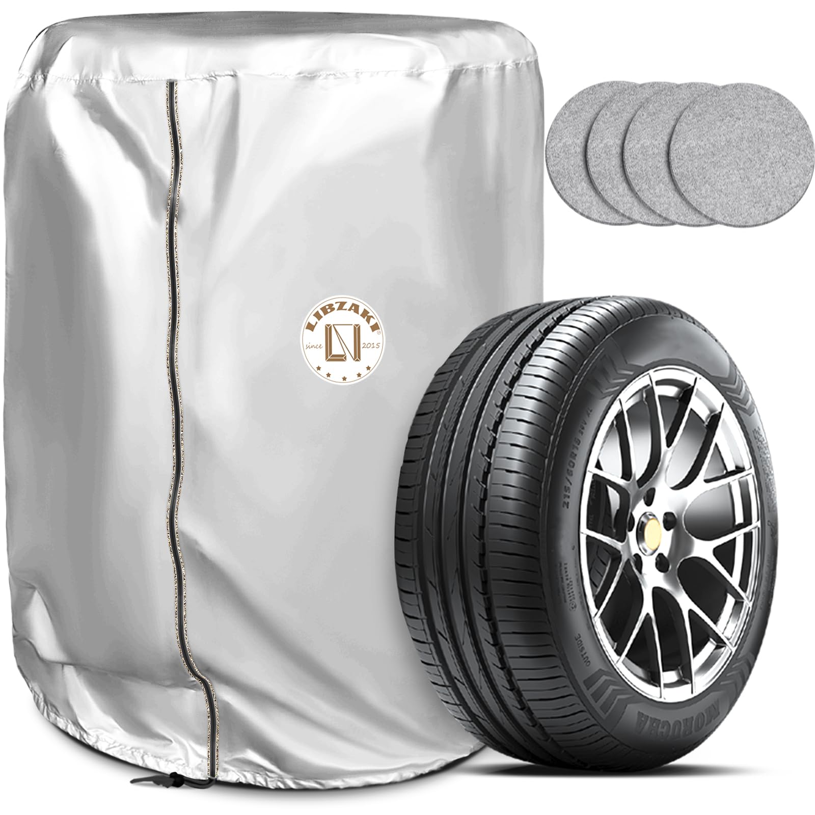【楽天市場】420D タイヤカバー 屋外 フェルトパッド4枚付き 防水 4本タイヤ保管 幅65x高さ90cm 軽自動車用 12/13/14 ...