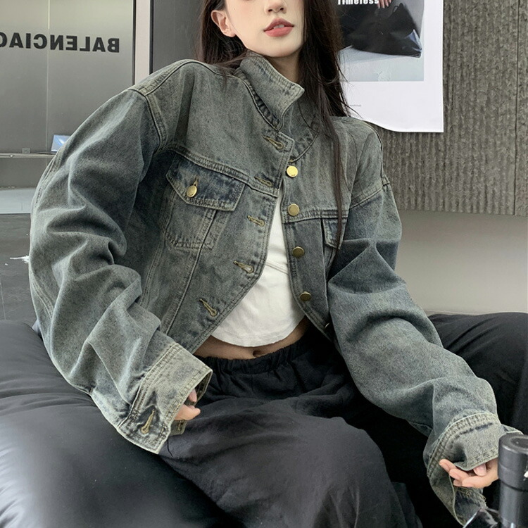 【楽天市場】デニムジャケット 長袖 ジージャン Gジャン デニム 羽織り ジャケット 春アウター 春服 春コーデ 秋アウター 秋コーデ 大人 ...