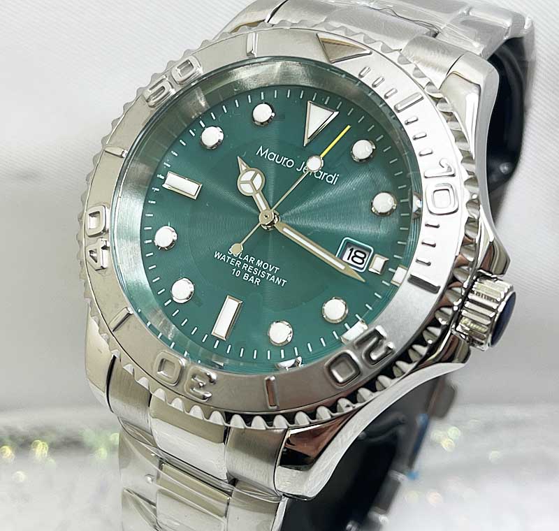 【楽天市場】【ソーラーでこの価格】マウロ・ジェラルディ MAURO JERARDI 腕時計 メンズウォッチ M1061-4ケース径42ミリ ...