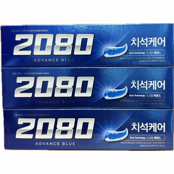 【楽天市場】エギョン[AEKYUNG] 歯石ケアデンタルクリニック2080歯磨き,アドバンスブルー歯磨き粉 120g*3個SET：JTRADE SHOP