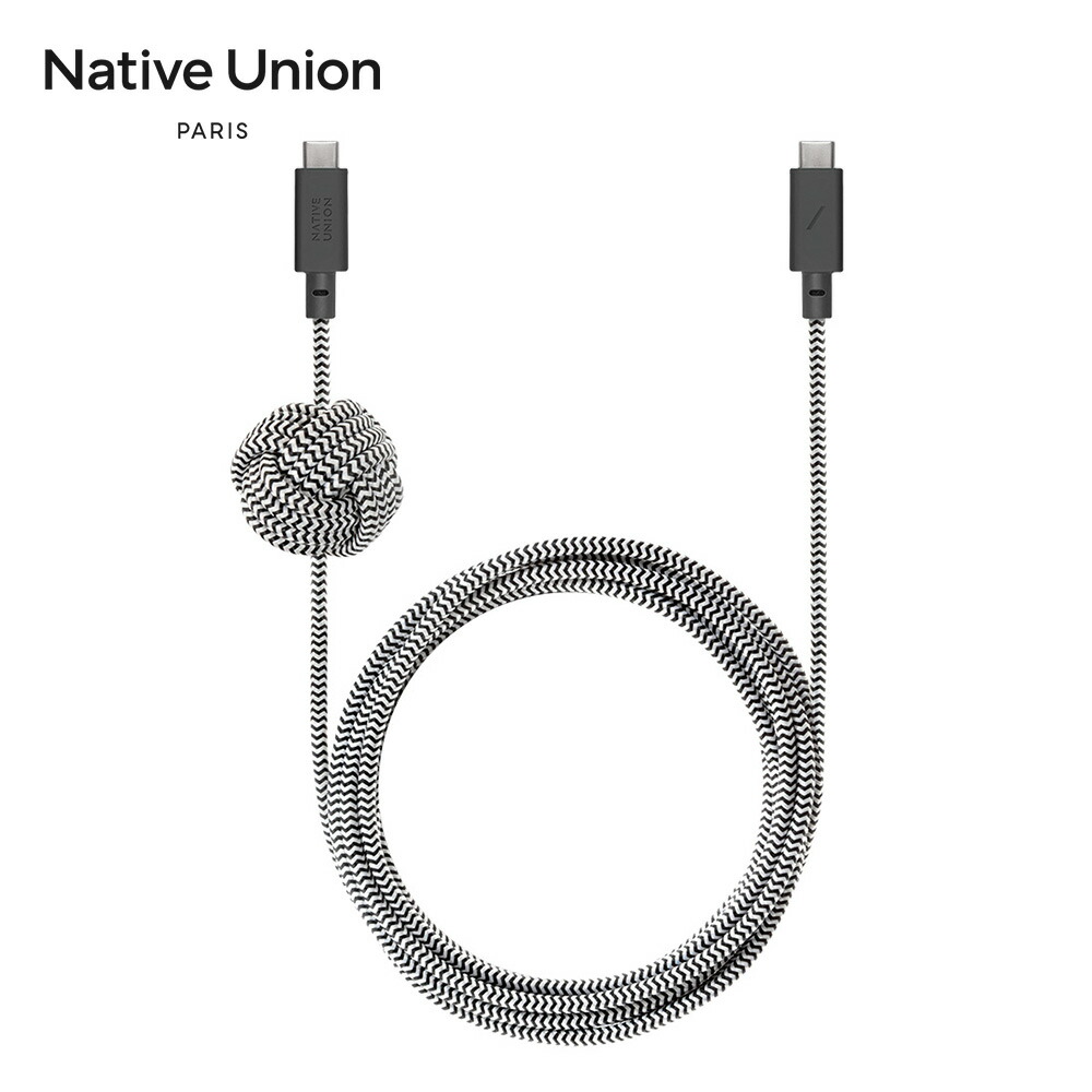 【楽天市場】【NATIVE UNION】ANCHOR CABLE 3M - USB-C TO USB-C 240/全4色：JUGLANS