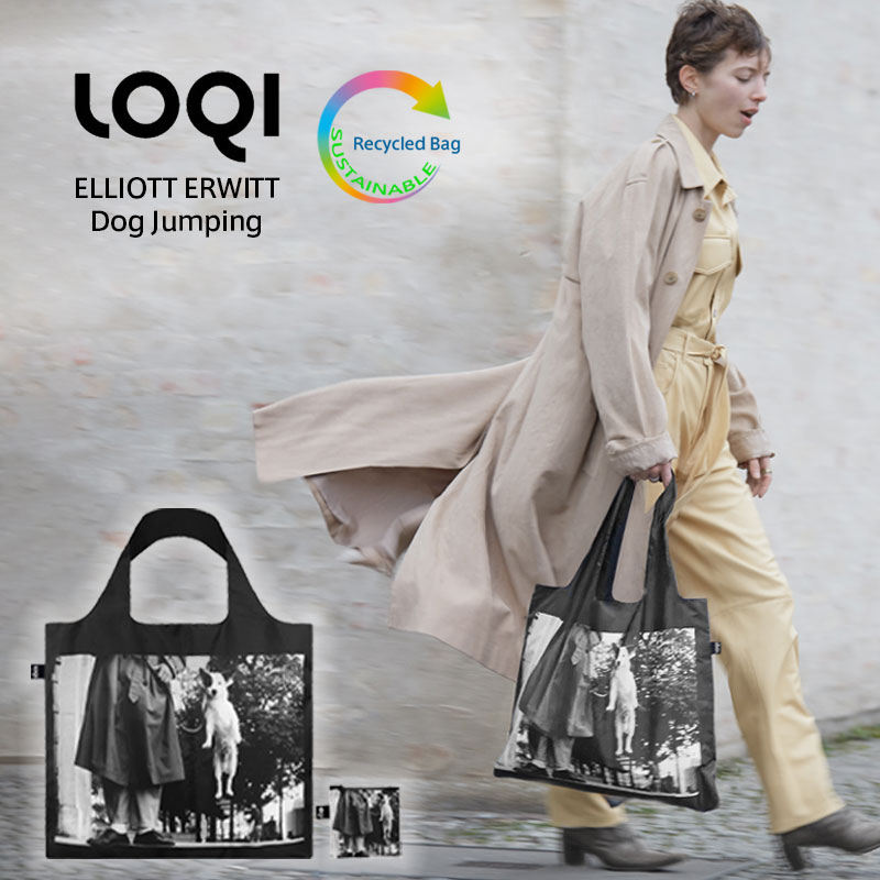 【楽天市場】LOQI ローキー ELLIOTT ERWITT ドッグ ジャンピング Magnum Collection エコバッグ リサイクル Green Circle バッグ 折りたたみ ...