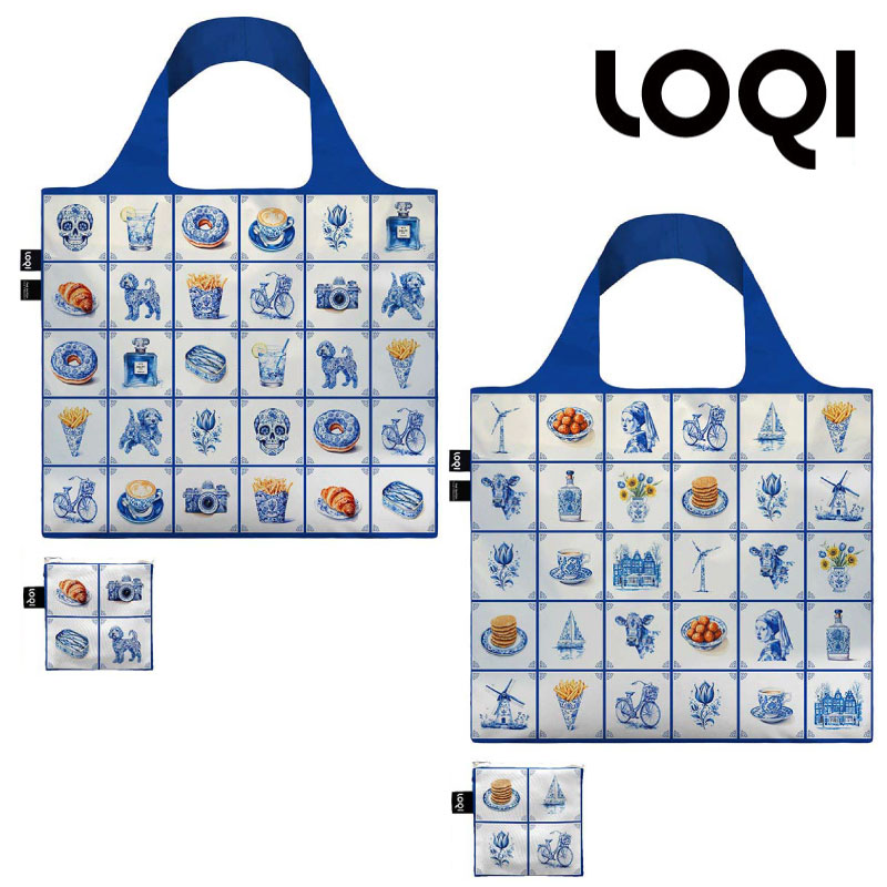 【楽天市場】LOQI ローキー THE DUTCH ダッチタイルプロジェクト デルフト Recycled エコバッグ：GISE（ジセ）