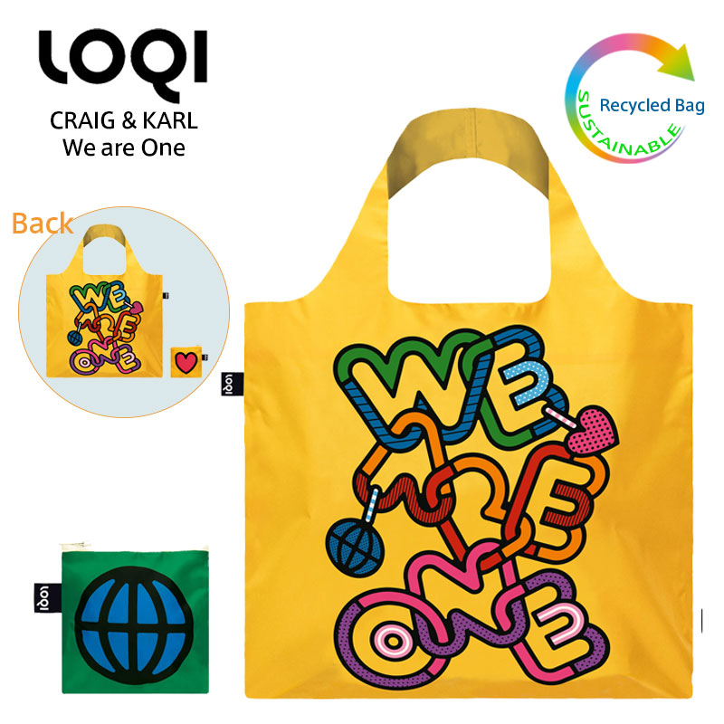 【楽天市場】LOQI ローキー Craig & Karl クレイグ＆カール we are one エコバッグ リサイクル Green Circle バッグ 折りたたみ コンパクト：GISE（ジセ）