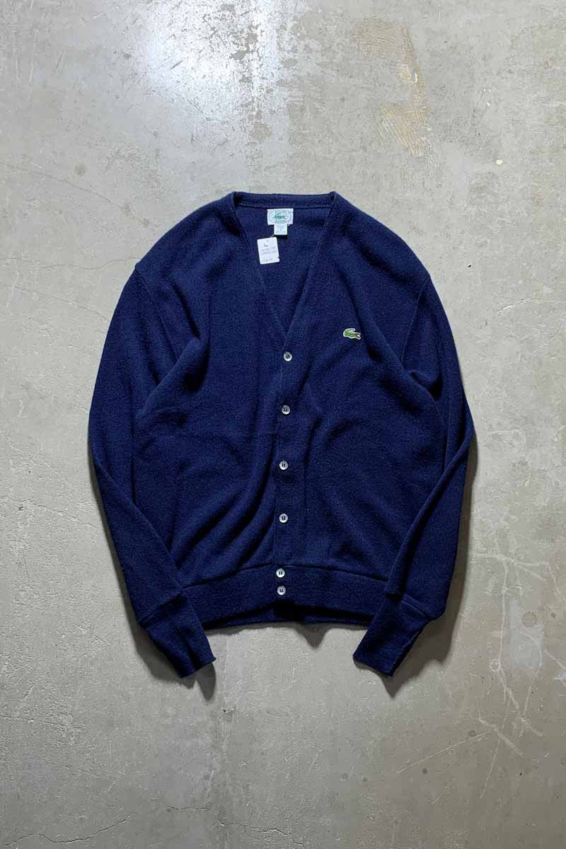 【楽天市場】【中古】LACOSTE (ラコステ) MADE IN USA 80-90'S ACRYLIC CARDIGAN USA製 80-90年代 アクリル カーディガン GRAY ...