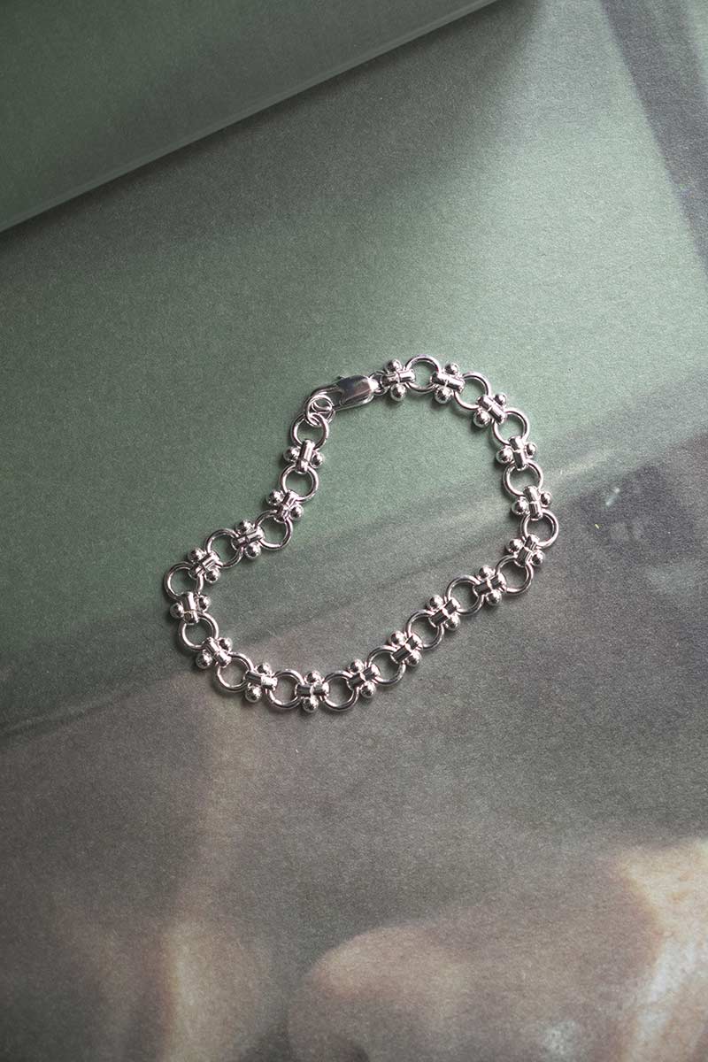 【楽天市場】【レディース新品】YAM (ヤム) SUN BRACELET デザインチェーンブレスレット SILVER PLATED BRASS ...