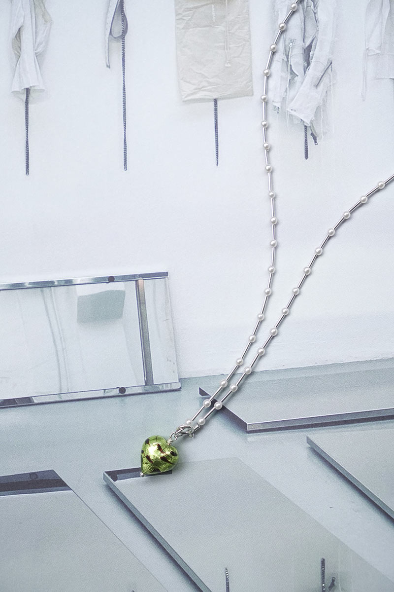 【楽天市場】【レディース新品】YAM (ヤム) POSY CHOKER SWAMP ガラスビーズハートチョーカー GOLD ...