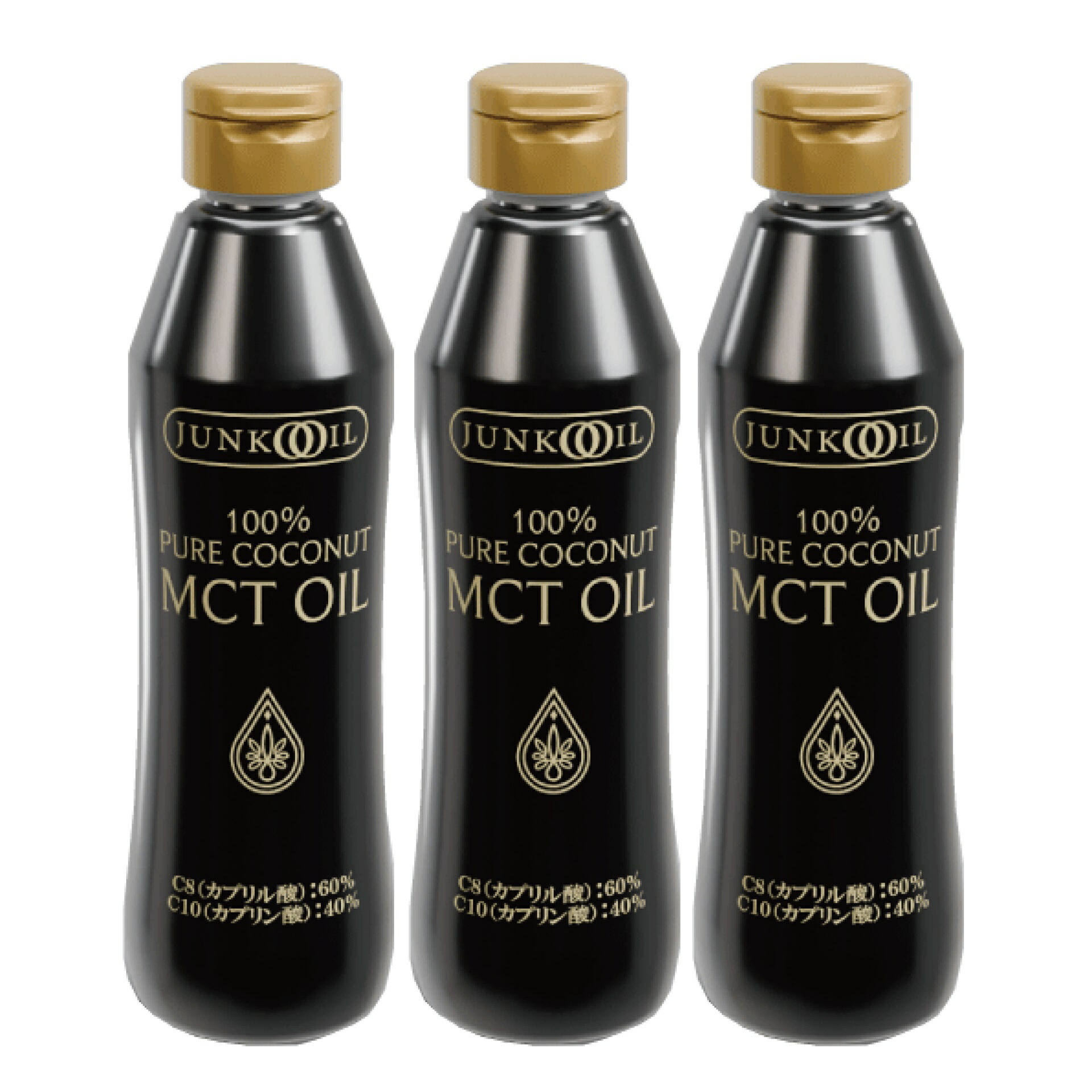 【楽天市場】【公式】MCTオイル 400g 3本セット 100％ココナッツ JUNKO OIL 【送料無料】高品質 糖質制限 無味無臭 完全無欠コーヒー 中鎖脂肪酸 ケトン体 エネルギー ...