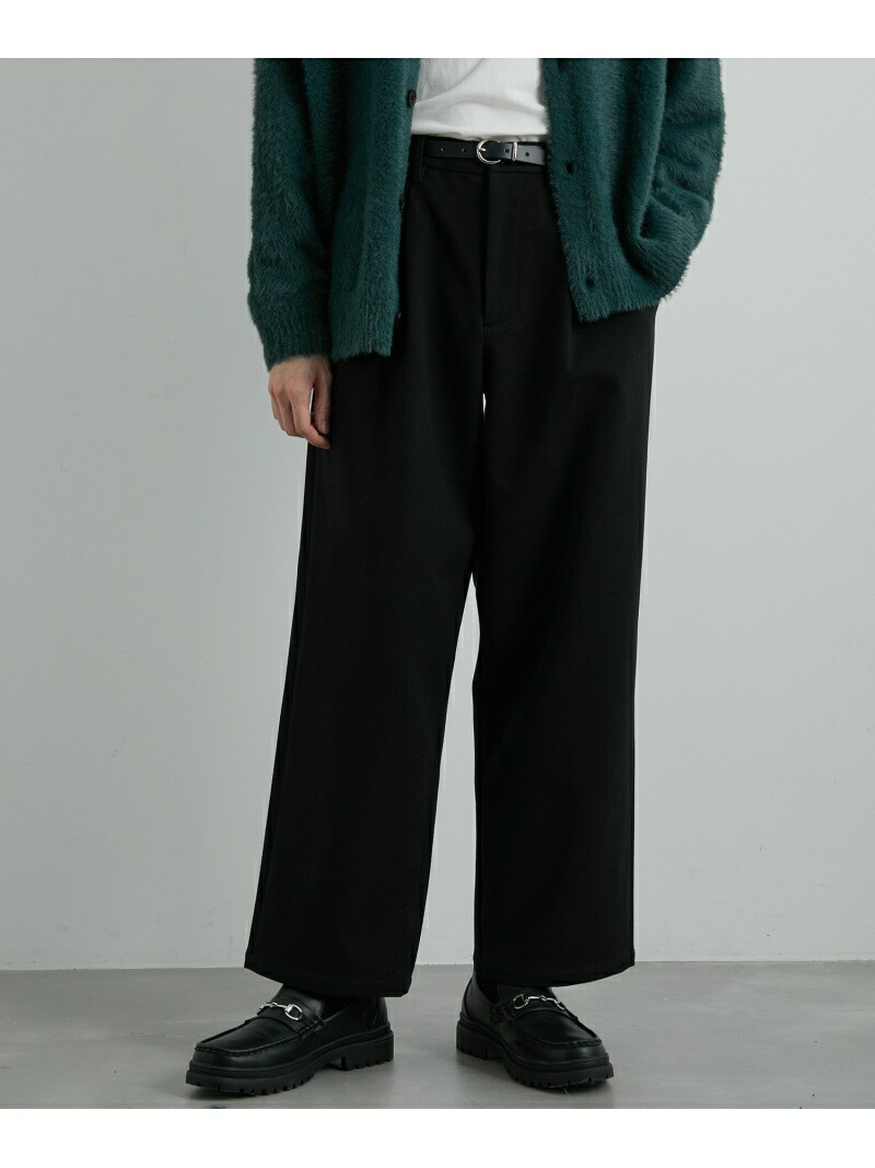 【楽天市場】【SALE／70%OFF】ウーリーカットツイルワイドパンツ JUNRED ジュン スタンダード ピックス パンツ スラックス ...