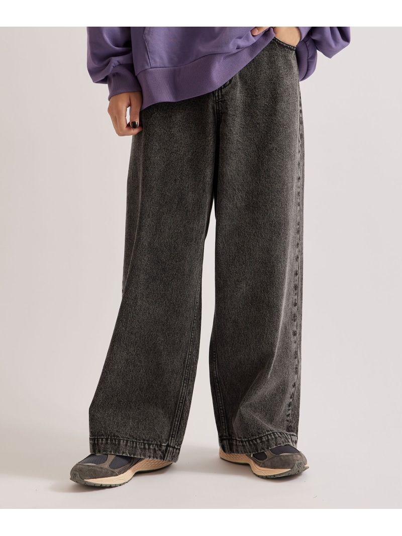 【楽天市場】iisy / ボリュームイージーワイドストレートケミカルデニムパンツ iisy ジュンレッド パンツ ジーンズ・デニムパンツ ...