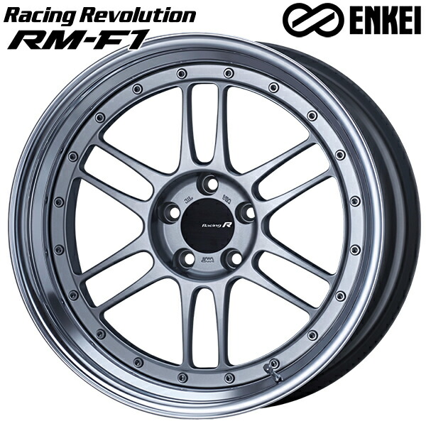 【楽天市場】19インチ 9.5J 5H114.3 +20 ENKEI エンケイ レーシングレボリューション RM-F1 シルバー 受注生産 ...